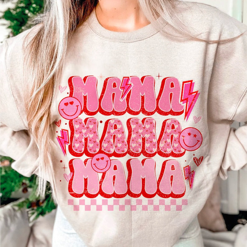 Mama Retro Valentines Day Sweater – SlayBasics